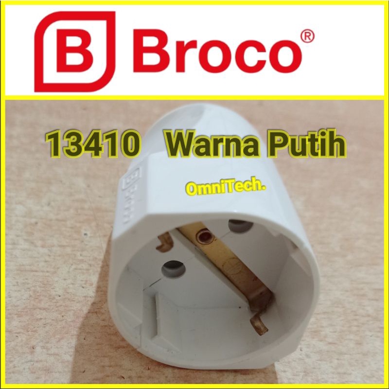 Kons Earth Ground Plug Broco 13410 Female Electric Plug White Brass ...