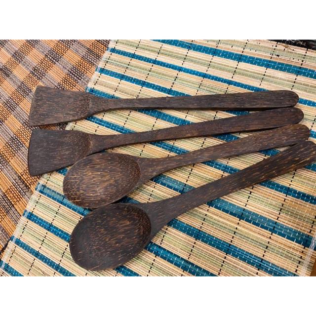Senduk/Sudip Kayu Nibong - Nibong Cooking Utensils - Nibong Spoon ...