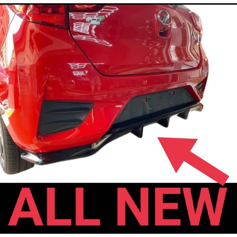 Myvi gen3 rear diffuser takero myvi 2018 rear skirt takero myvi gm3 ...