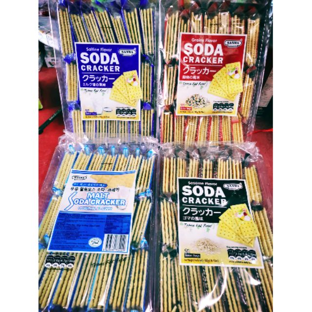 Fresh stock! Sanwa brand healthy Soda cracker 480gm (21pkt) 健康苏打饼 ...