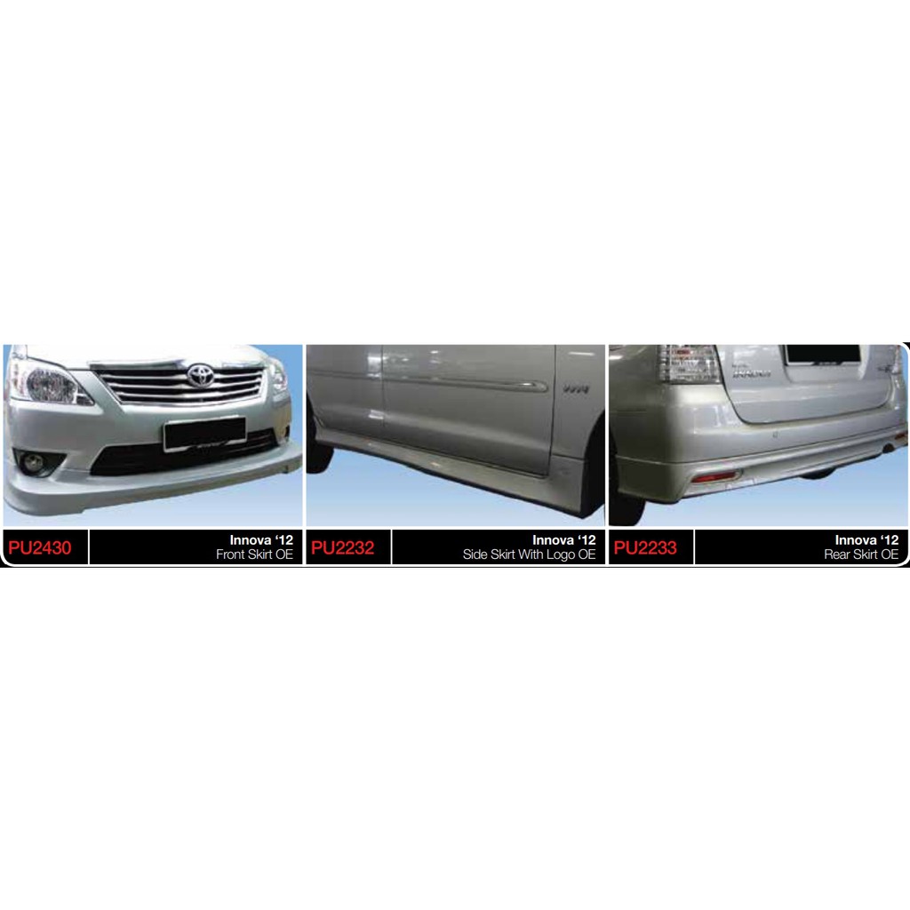 Toyota innova 2012 2013 2014 oem bodykit body kit front side rear skirt ...