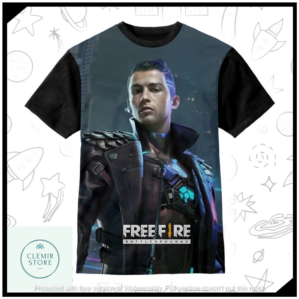 Children's 3D T-shirt | Printed Clothes - Cristiano Ronaldo Free Fire ...