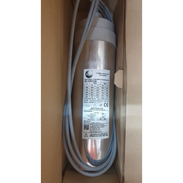 ELCO Capacitor cap bank 440v 525v power capacitor with cable | Shopee Malaysia