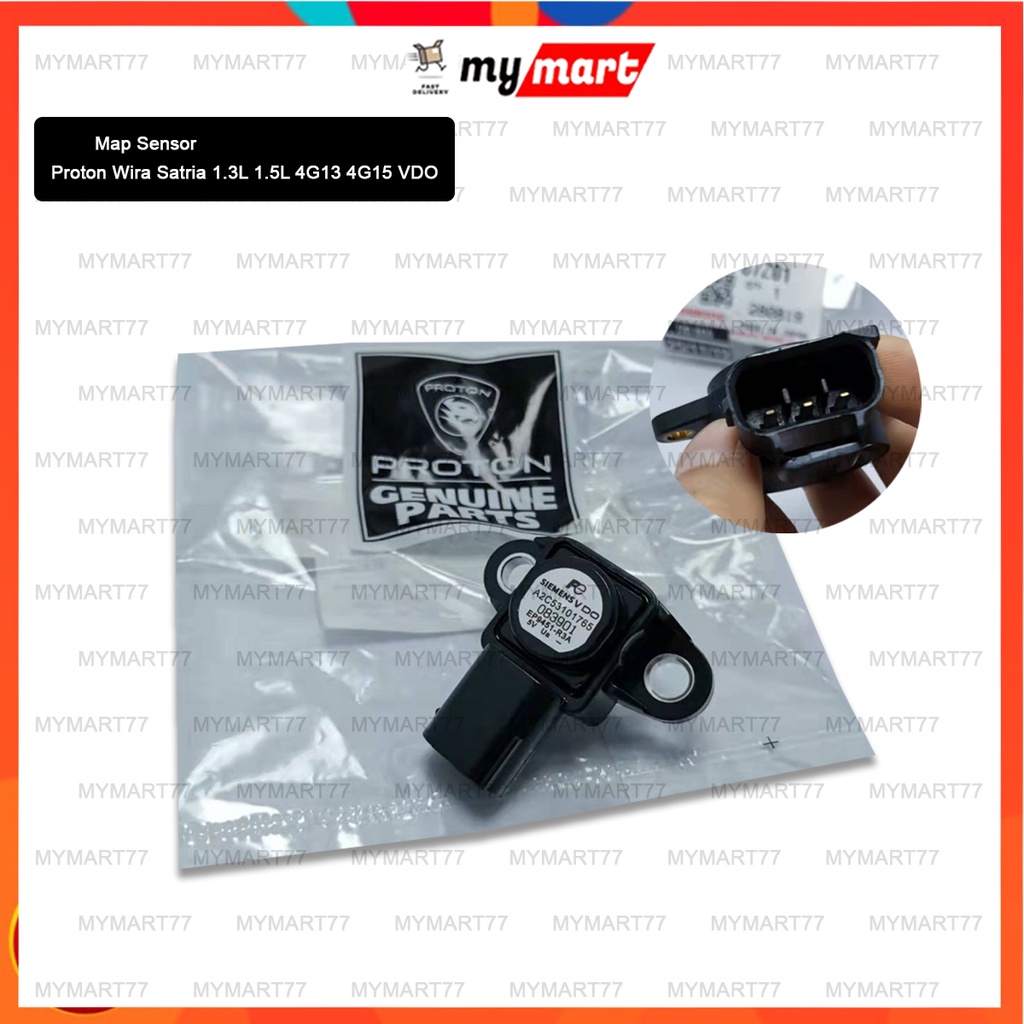 Map Sensor Proton Wira Satria 1.3L 1.5L 4G13 4G15 VDO PW550888 Manifold ...