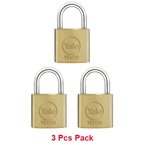 YALE 3-pcs Set 20mm Mini Pad Lock (YE1/20-3pcs) | Shopee Malaysia