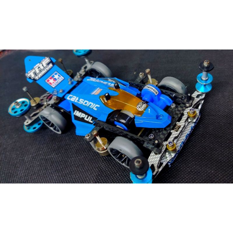 Tamiya mini4wd FMA semitech STO RTR front rear CNC carbon refurbished ...