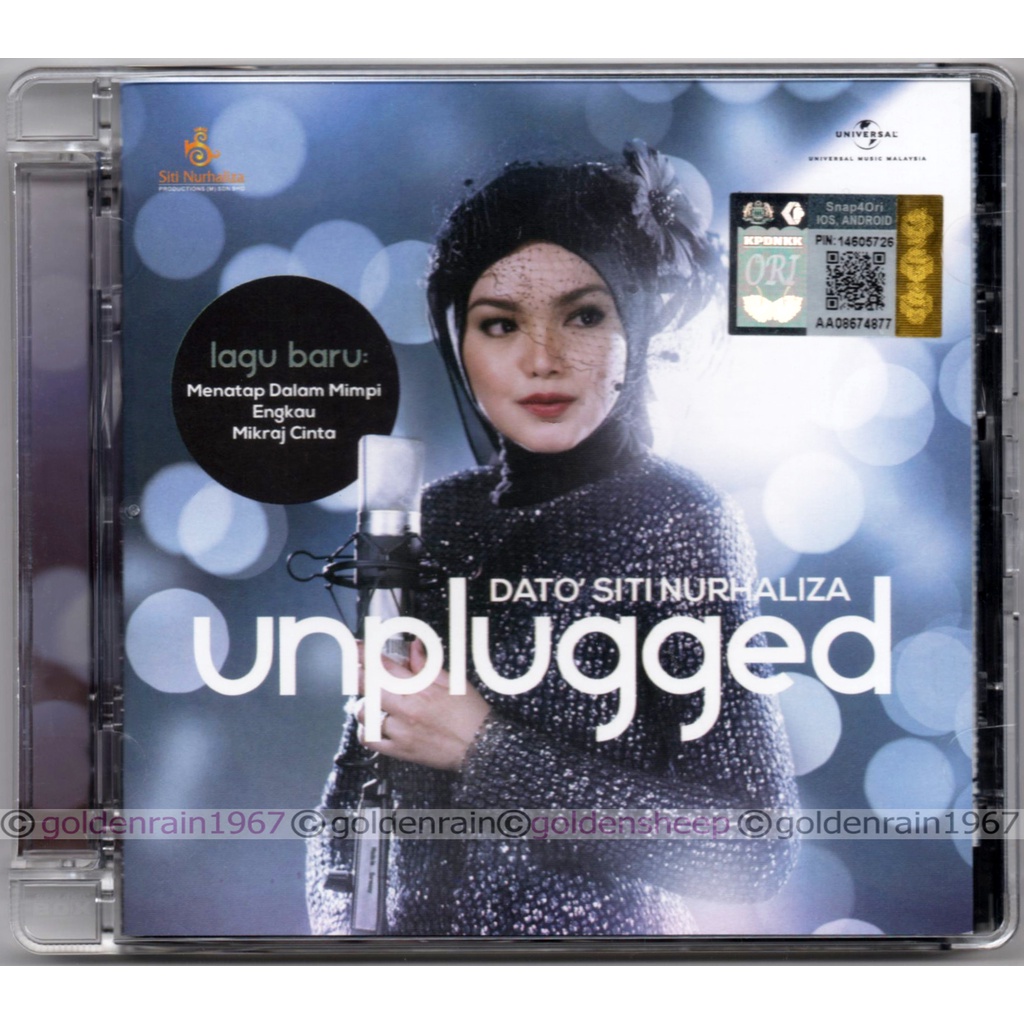 SITI NURHALIZA - Unplugged 2015 EMI / UNIVERSAL MUSIC SUPER JEWEL CASE 2CD SET (POP VOCAL IDOL ...