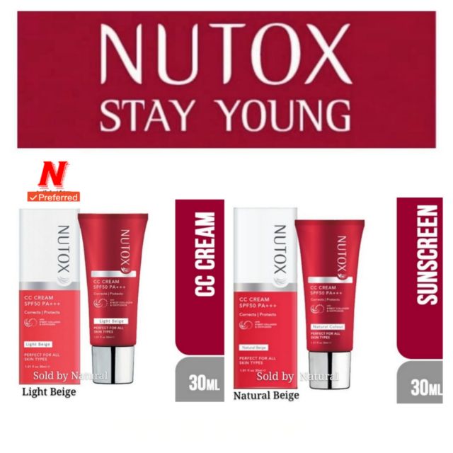 NUTOX CC Cream Natural Light Beige SPF50PA+++ 30ml(New Look) | Shopee ...