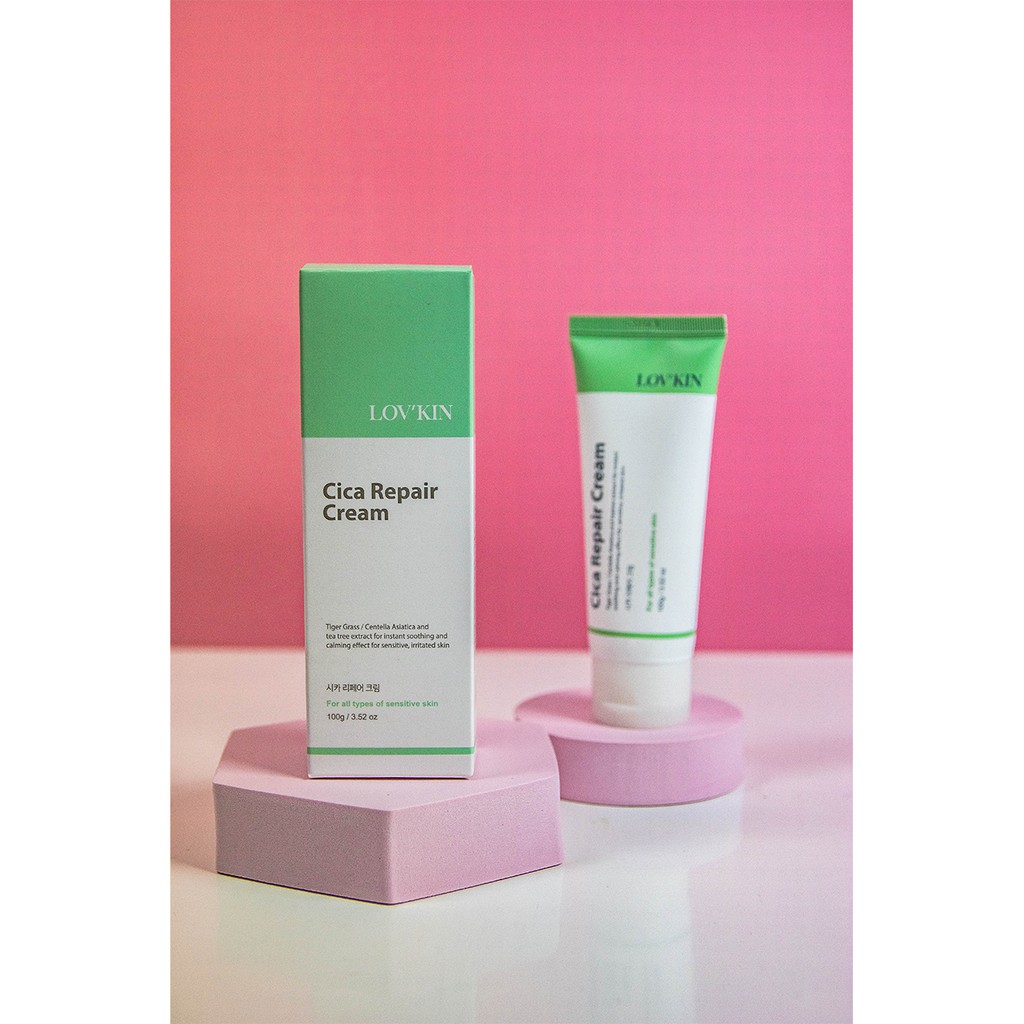 LOV’KIN CICA REPAIR CREAM – Moisturizes and soothes the skin 100G ...