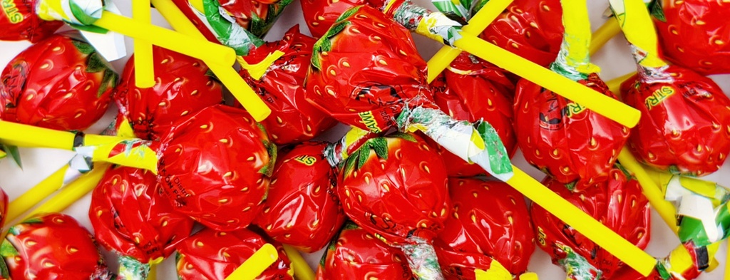 Nickey Pop Sarsi Lollipop Sour Stick Strawberry Candy 50Pcs Gula-gula Batang Chilhood Oldtime ...