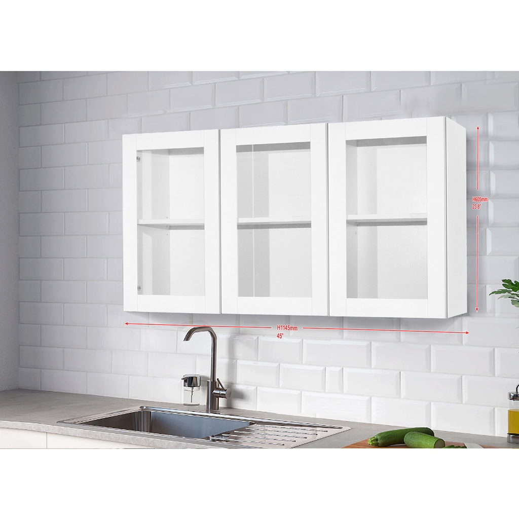 STARS Wall Cabinet Hanging 3 Door Rack Cabinet Storage 3 Pintu Rack ...