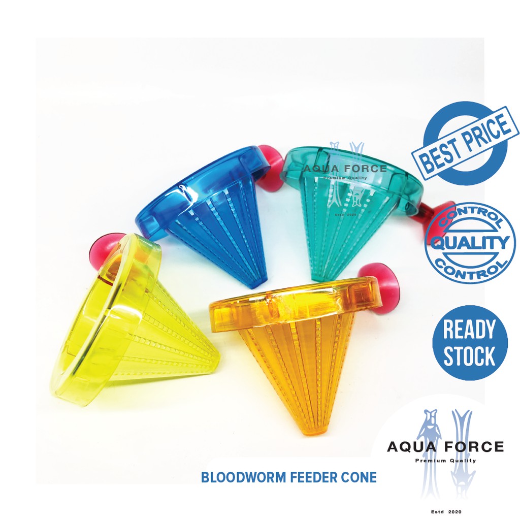 TUBIFEX BLOODWORM FEEDER CONE / KON CACING - aquarium - aquatic - betta ...