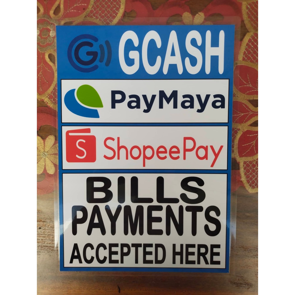 Bills payment signages laminated | Shopee Malaysia