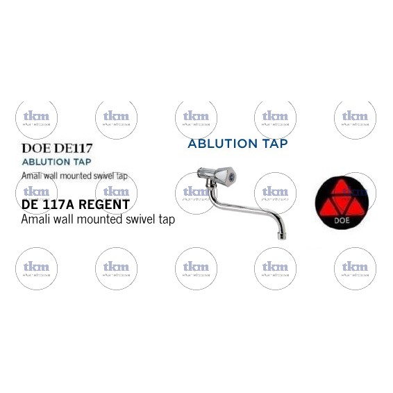 [TKM] DOE DE117 AMALI WALL ABLUTION TAP / WUDUK / SEMBAHYANG C/W ABS ...