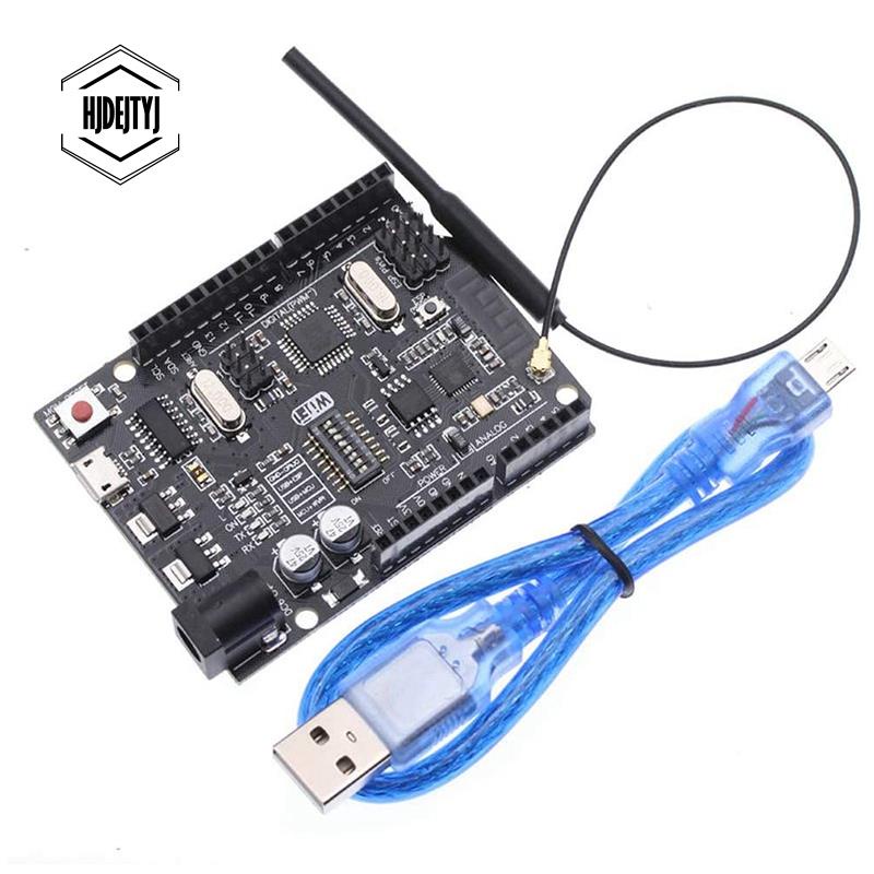 For Uno R3 Wifi Atmega328pwifiesp8266 Nodemcu 32mb Memory Usb Ttl Ch340g For Arduino With Usb