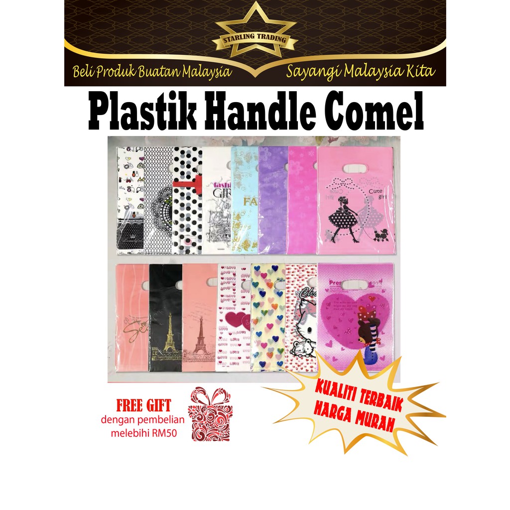 💯 [PALING MURAH] Beg Plastik Comel / Cute Plastic Bag / Goodie Bag ...
