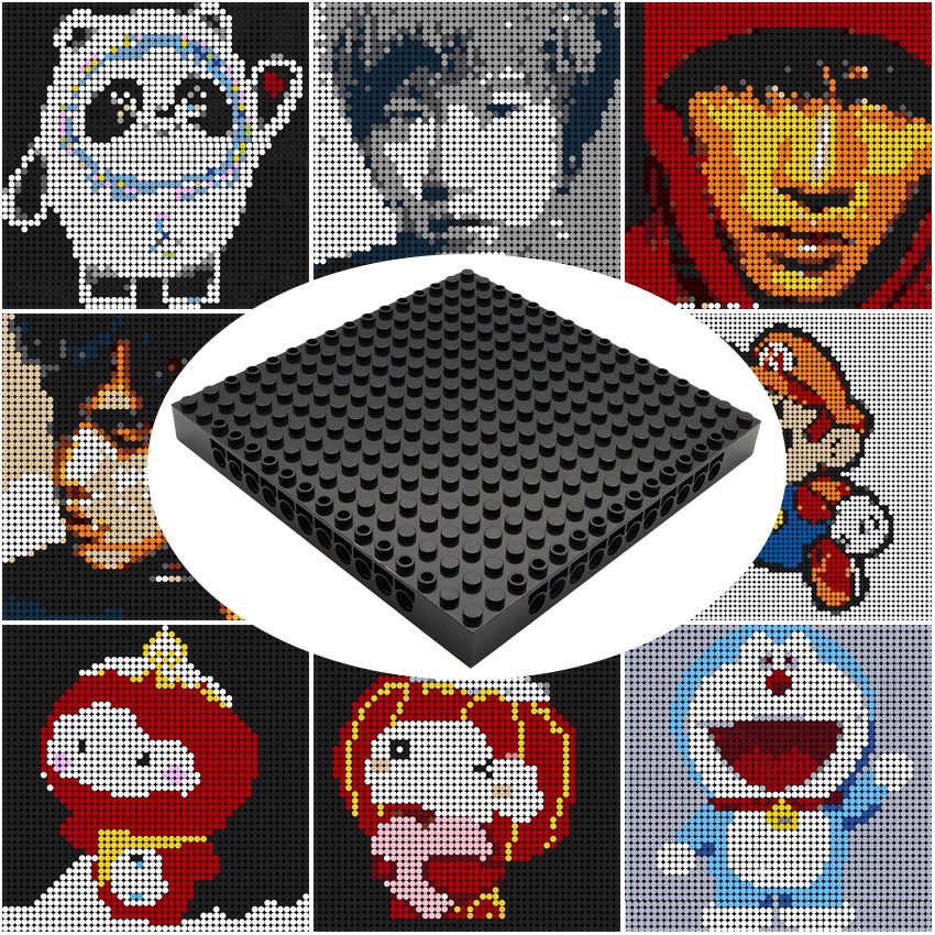 AQUARYTA Building Block Freely Combined Baseplate 16x16 Compatible ...