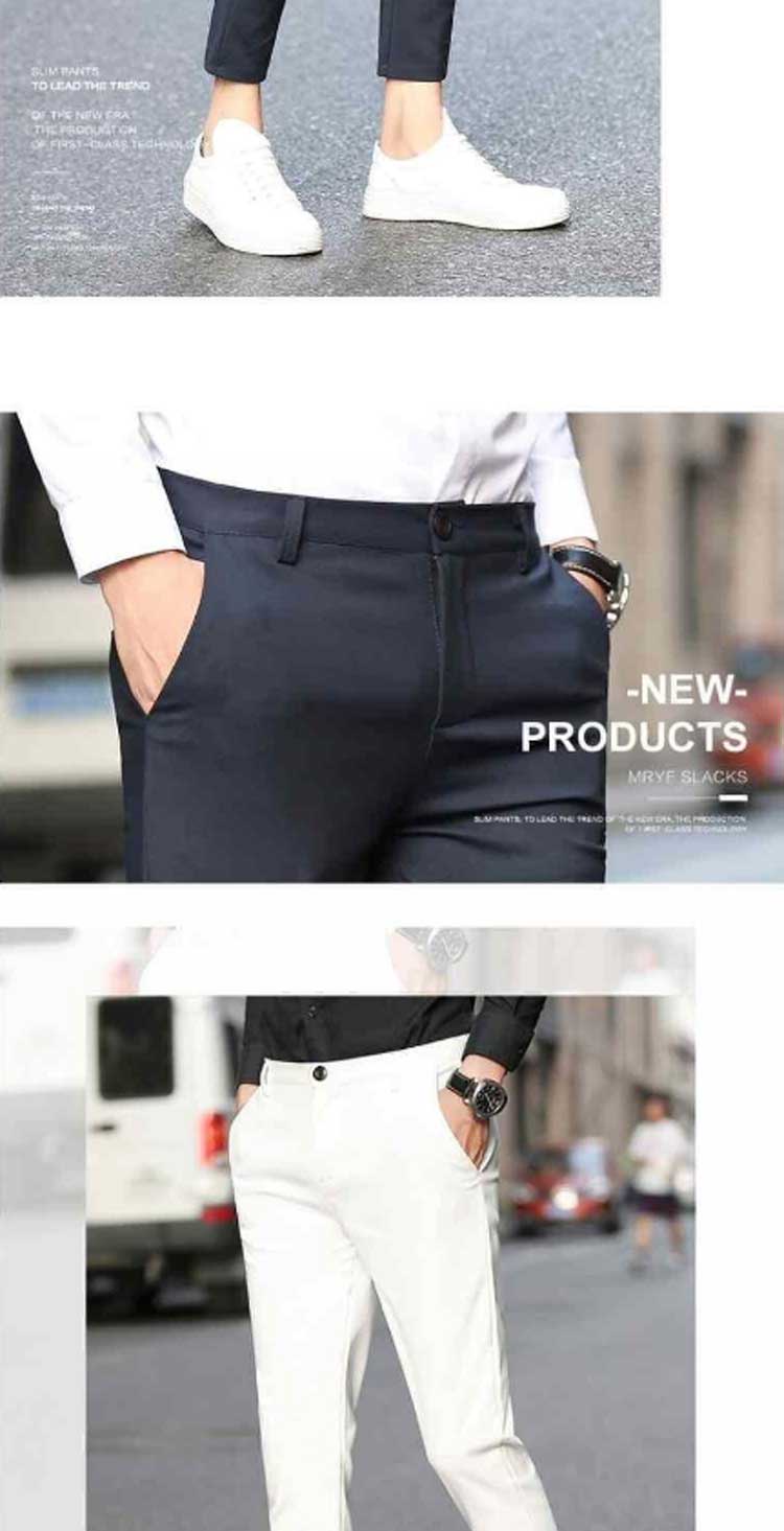 🔥Local Stock🔥 Men's Pants Slim Fit Korean Trousers Business Casual ...