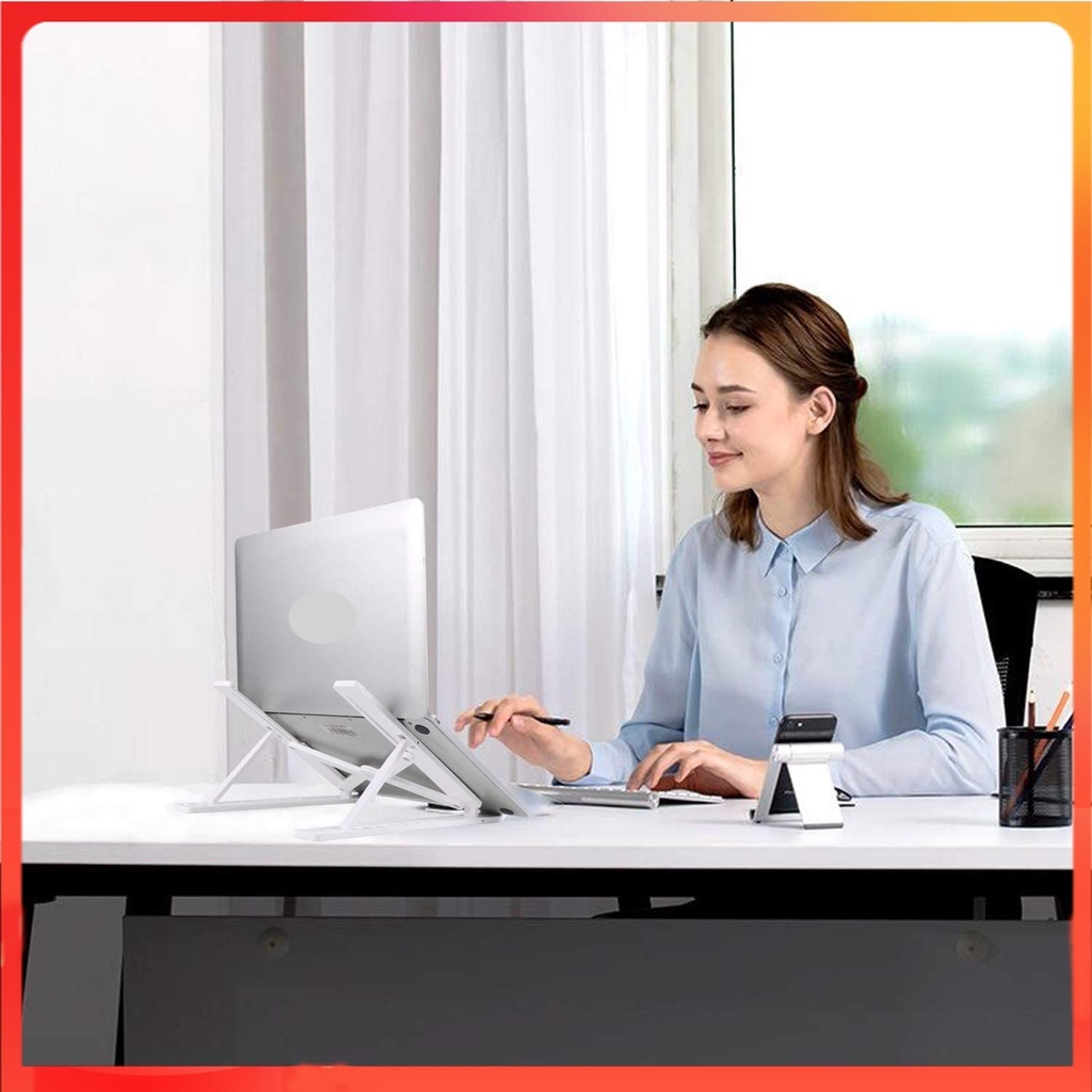 (Spot goods)Ipad hold Portable Laptop Stand Notebook Holder 10-Gears ...