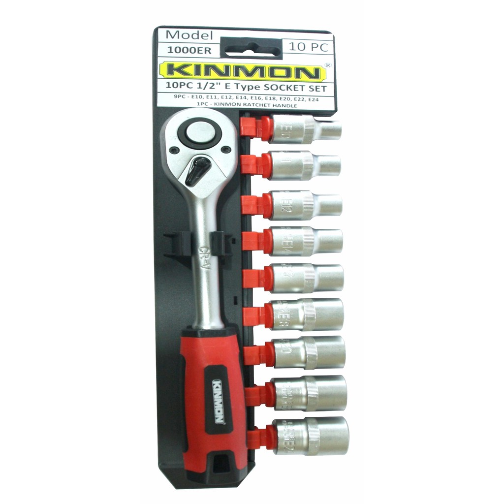1000.E# (E10-E24) - KINMON 1/2" E TYPE SOCKET SET | Shopee Malaysia