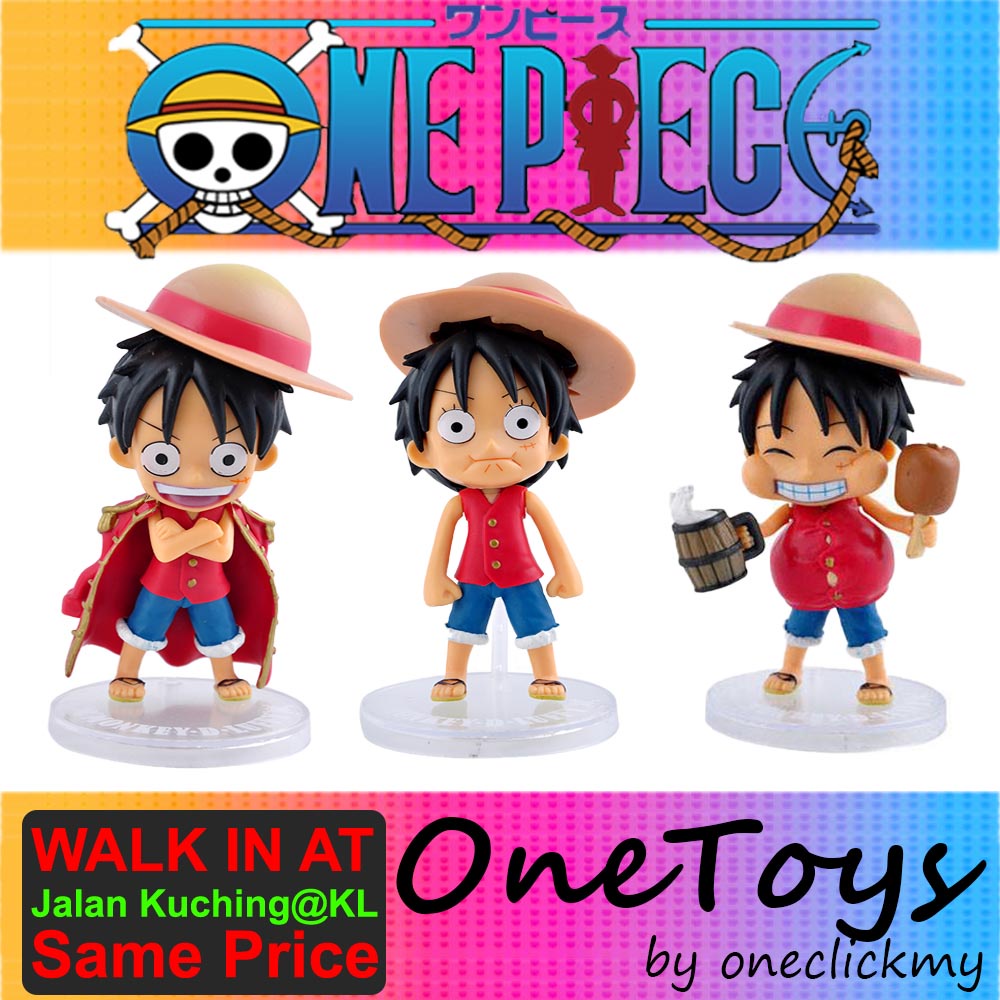 READY STOCK In Malaysia One Piece Luffy Miniature Toy/Kid Toys ...