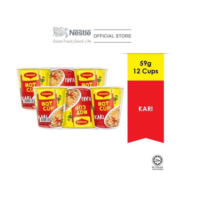 MAGGI Hot Cup Curry (59g x 12 Cups ) | Shopee Malaysia