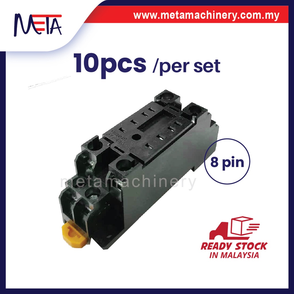 [Wholesale Borong] 10PCS Relay Base Socket MY2N Base Omron Timer Relay ...