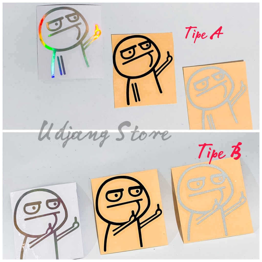 Middle FINGER Cool Modern FUCEK Sticker | Shopee Malaysia