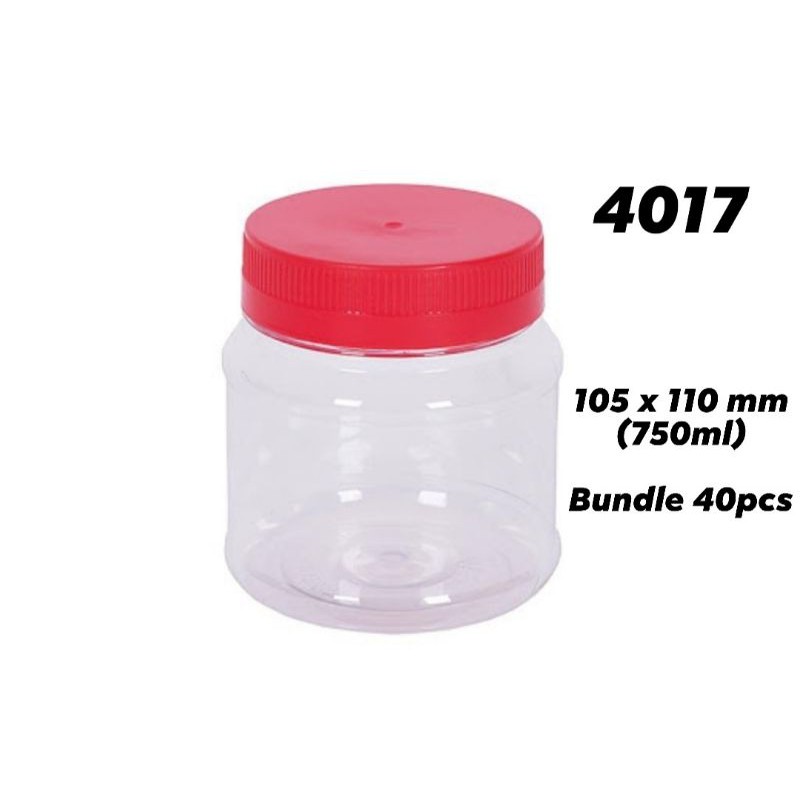 aaraco BORONG (40PCS) Balang Plastik Biskut Kuih Cookie kerepek Saiz ...