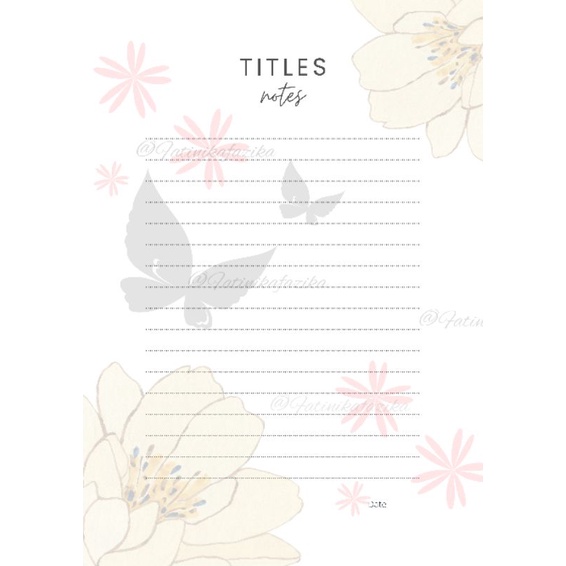 Digital note/notepad Printable useful for student and office | Shopee ...
