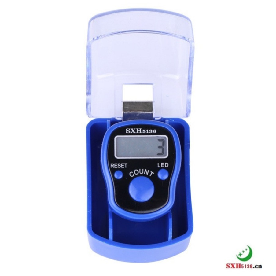 Finger Digital Counter Build-In Led/Light With Box / Tasbih Digital ...