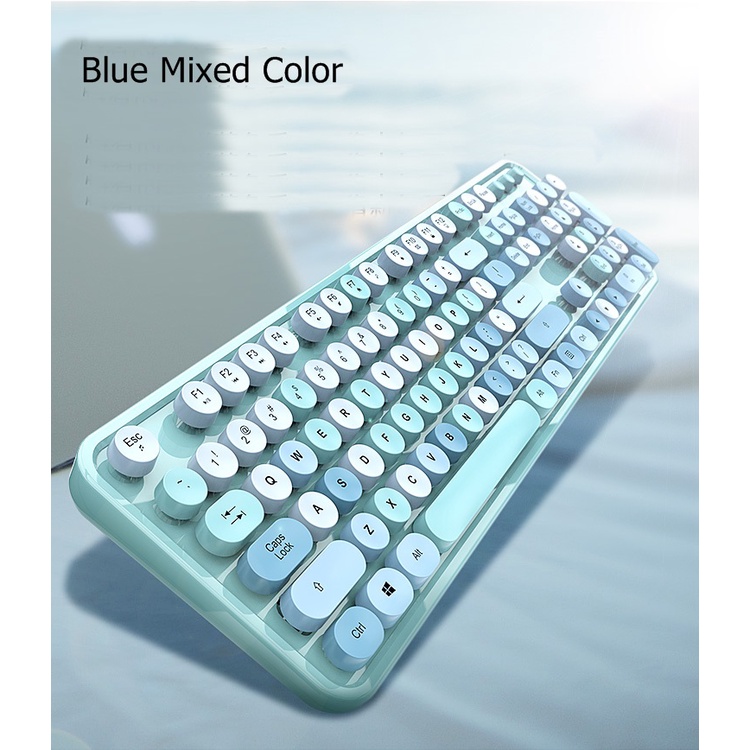 MOFII Sweet Mixed Sweet HC Wired Wireless Keyboard Mouse Combo Set ...
