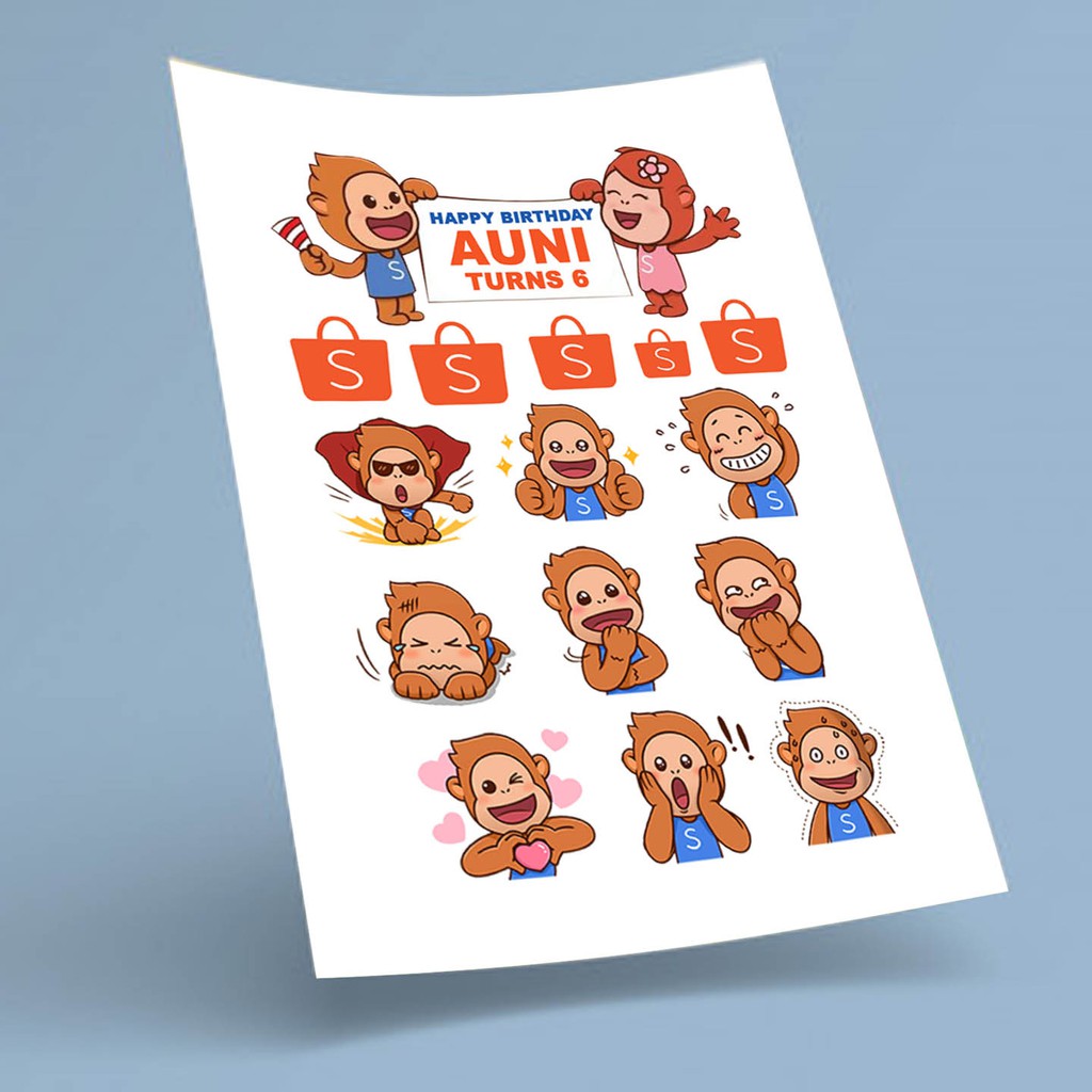 SHOPEE EMOJI CUSTOM NAME & AGE [JPEG FORMAT/FILE] [CAKE TOPPER] [PRINT ...