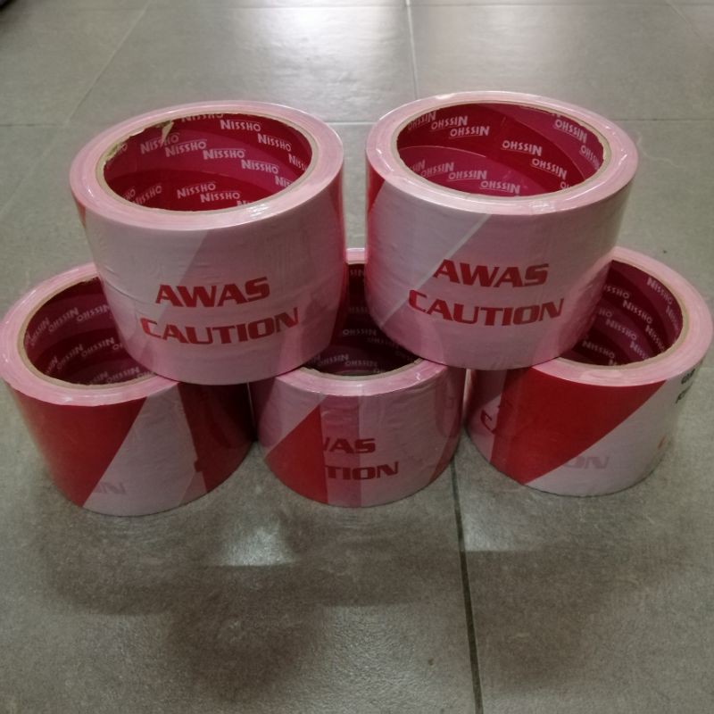 PLASTIK AWAS MERAH PUTIH，HITAM KUNING | Shopee Malaysia
