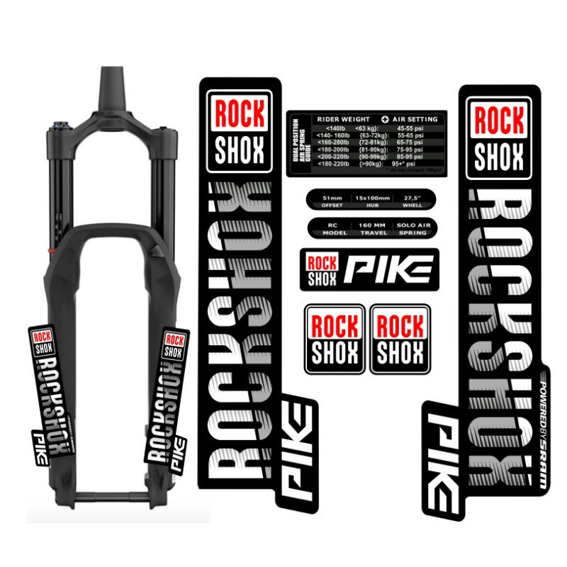 Rockshox Pike MTB Bike Fork Sticker Decal. ALWAYS READY | Shopee Malaysia
