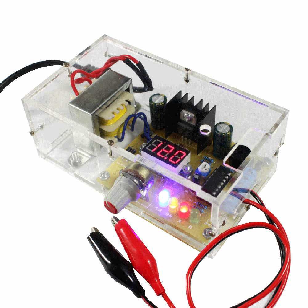 LM317 1.25V-12V Continuously Adjustable Regulated Voltage Power Supply ...