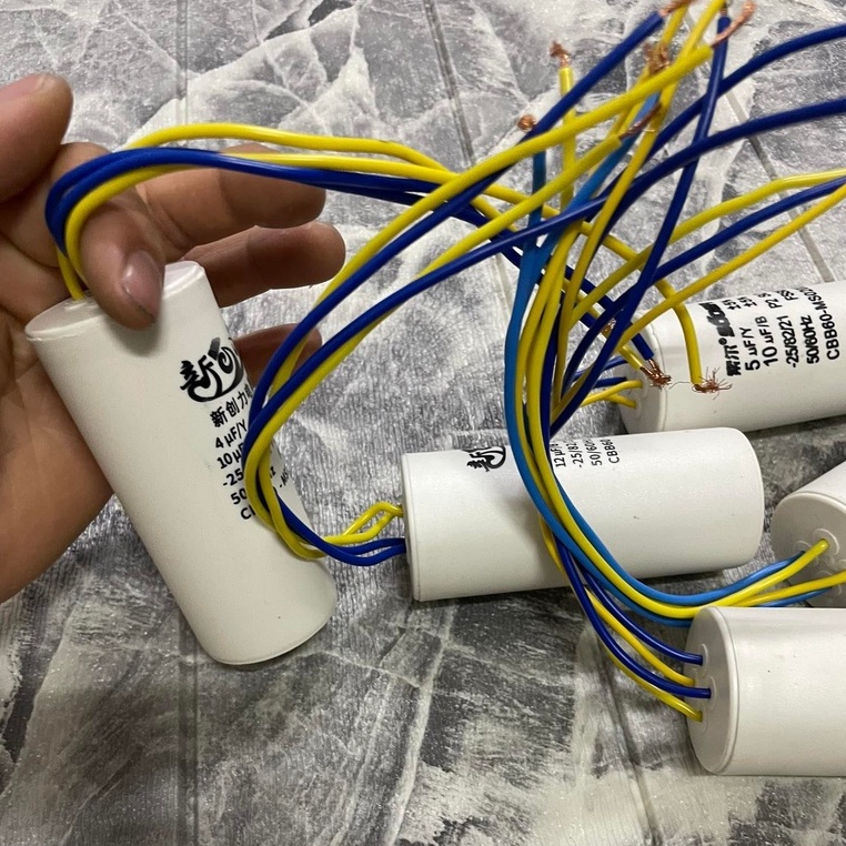 dual capacitor 4wire 2in1 big size for washing machine double uf ...