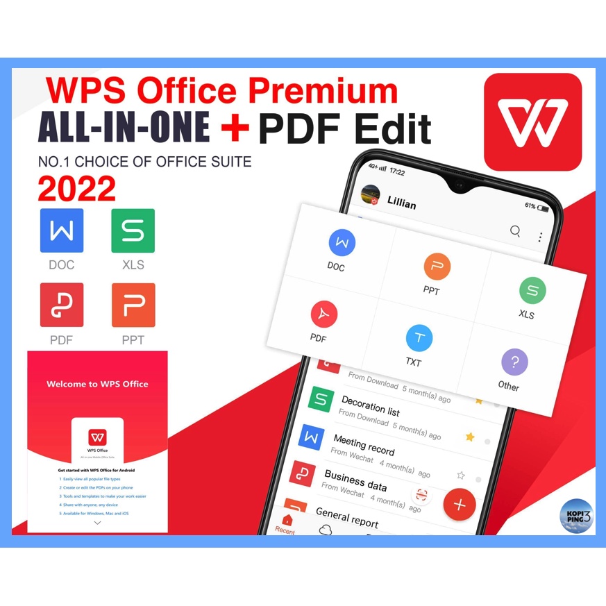 WPS Office for Android and PC | Shopee Malaysia