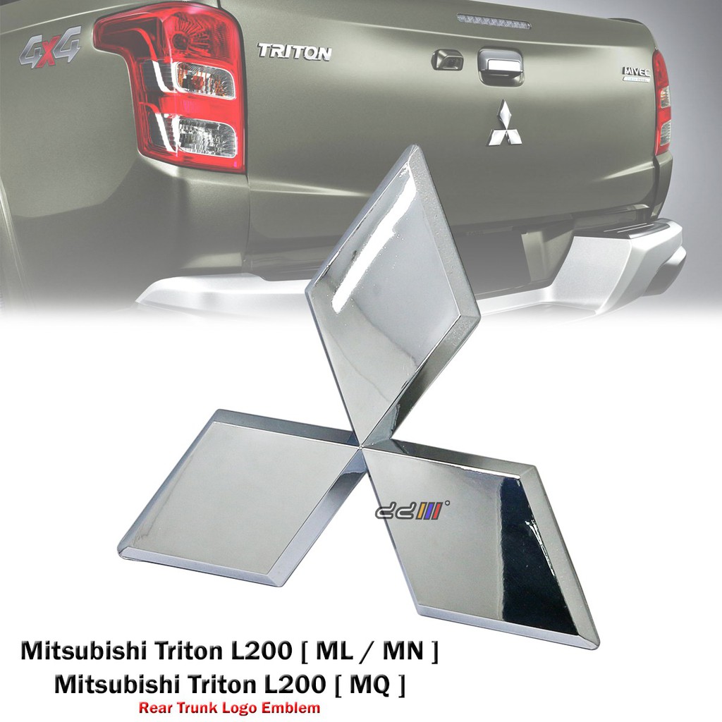 # READY STOCK # MITSUBISHI TRITON FRONT GRILL REAR BONNET EMBLEM LOGO ...