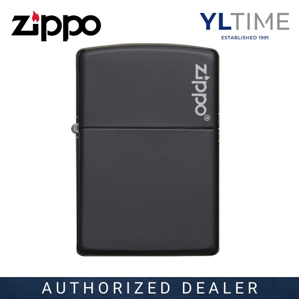 Zippo #218ZL Classic Black Matte with Zippo Logo Lighter (100% Original ...