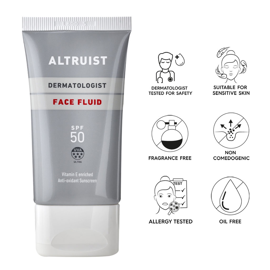 Altruist Dermatologist Sunscreen SPF 50 Fluid | Shopee Malaysia