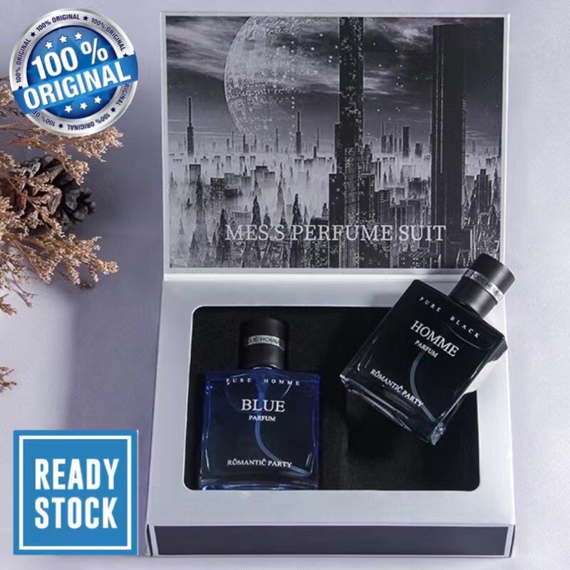 【100% Original】BLUE HOMME OCEAN MENS CHARMING SET PERFUME FRAGRANCE ...