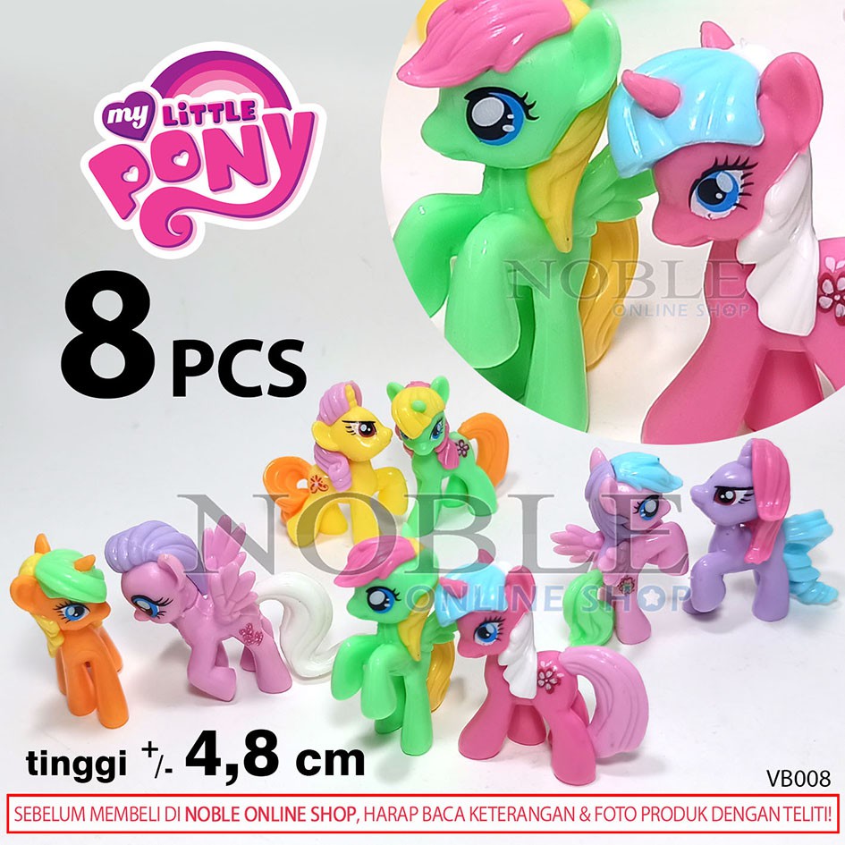 Little Pony Mini Figure Unique Color Beautiful Cheerful Rainbow Pastel ...
