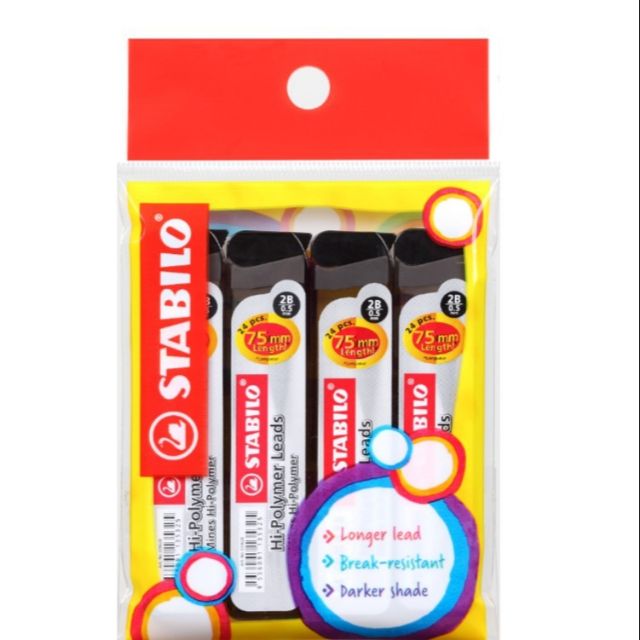 Stabilo Mechanical Pencil Lead Refills (4 in pack) | Shopee Malaysia