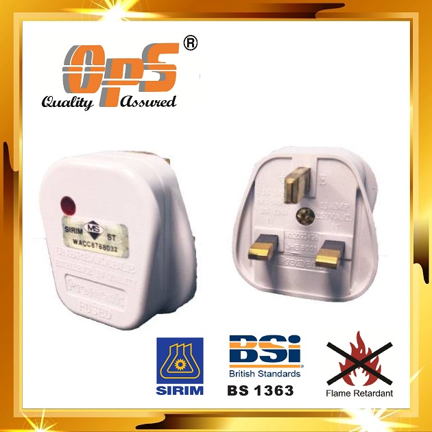 MK / MIND / OPS GENUINE 13A PLUG TOP (SIRIM) MADE IN MALAYSIA | Shopee ...