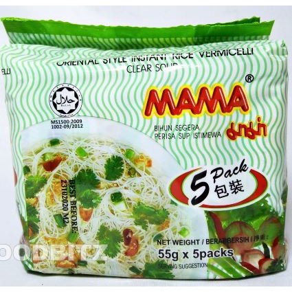Thailand MAMA Bihun Oriental Style Instant Rice Vermicelli x 5pack ...