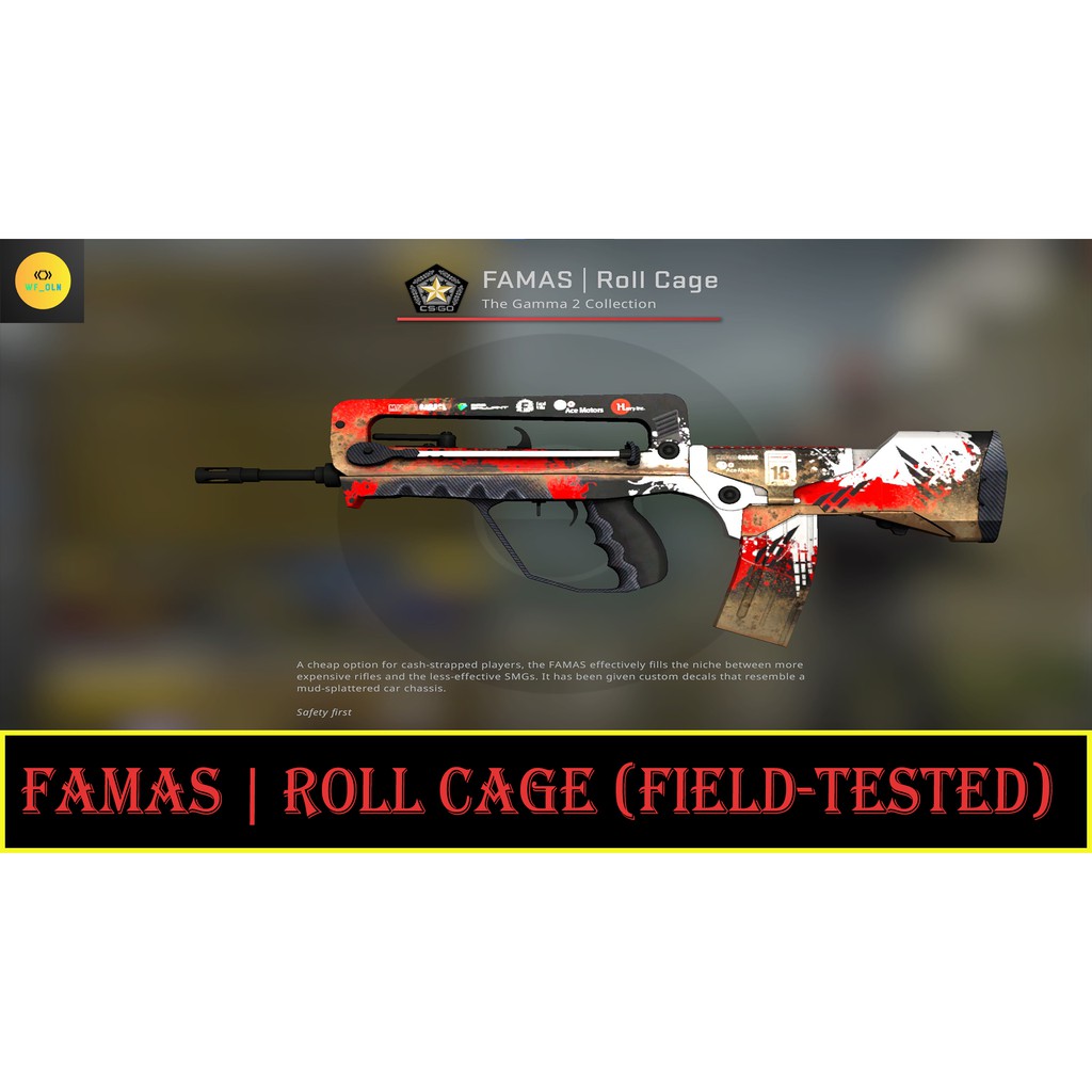 Csgo Skins FAMAS Roll Cage (Field-Tested) 🔥Lowest price | Shopee Malaysia