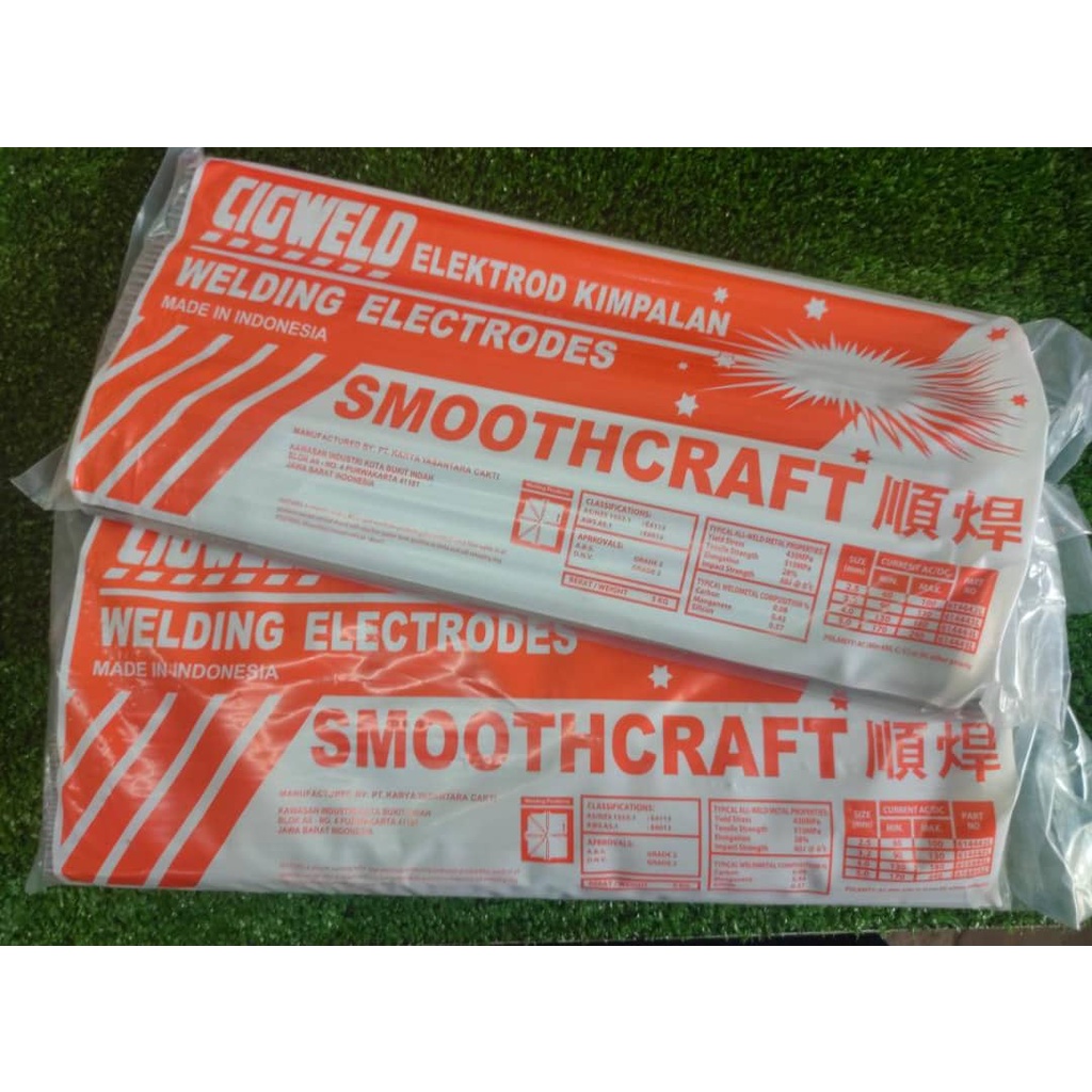 SMOOTHCRAFT (CIGWELD) WELDING ELECTRODE (5KG/BAG) | Shopee Malaysia