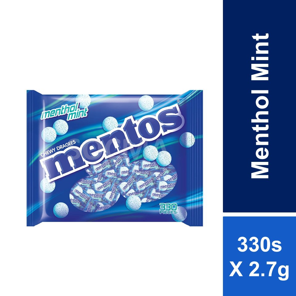 Mentos Pillow Pack Menthol Mint 2.7g x 330s | Shopee Malaysia