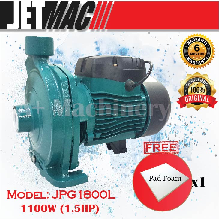 JETMAC JPG1800L 1.5HP 1"X1" CENTRIFUGAL WATER PUMP , water pump, pam ...
